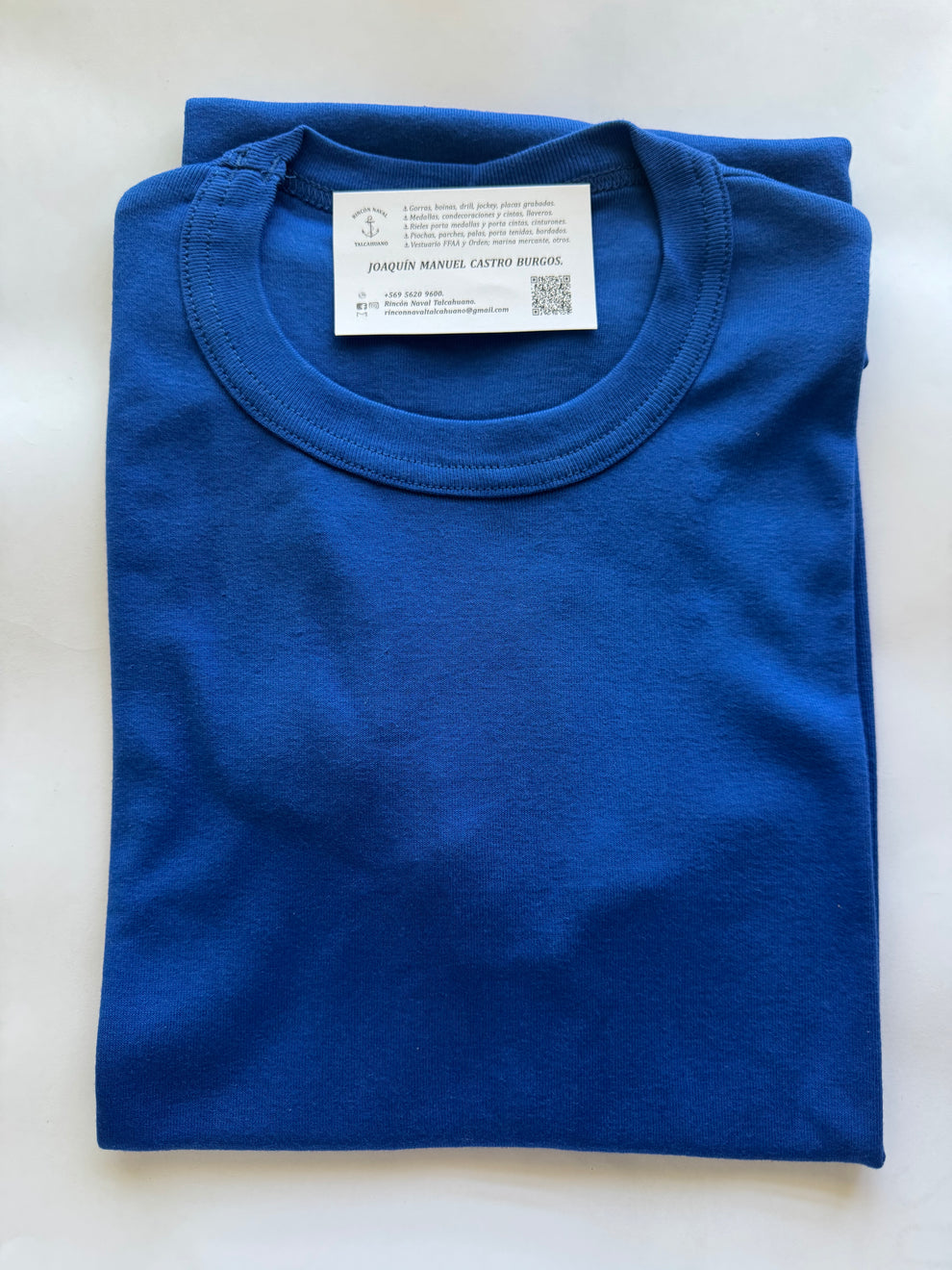 Polera azul 100 % algodón, manga corta en todas las tallas – Rincón ...